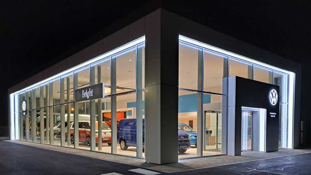 Bright Volkswagen Commercial Vehicles Airside | Car dealership in ...